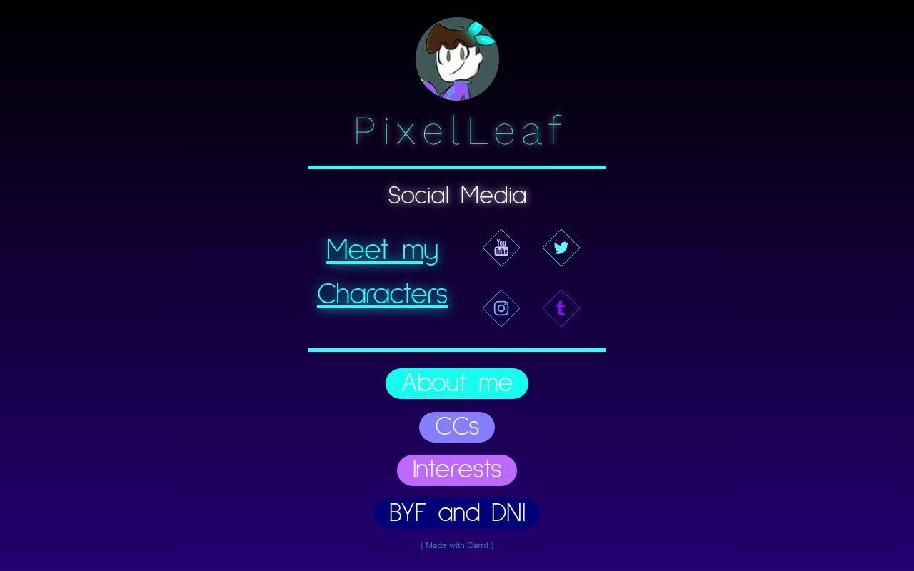 PixelLeaf's carrd